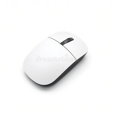 A Sleek Wireless Mouse With A Modern Design Featuring Smooth Stock