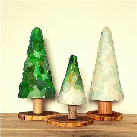 Sea Glass Christmas Trees