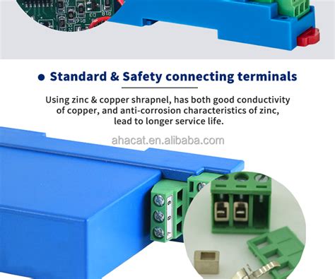 Din Rail Frequency Transmitter Transducer 0 100khz 1khz 50khz To 4 20ma 0 10v Dc24v Power High
