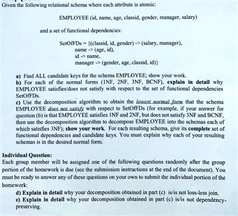 Please Show How To Work This Problem Given The Following Relational