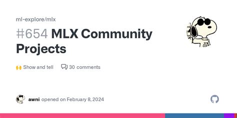 MLX Community Projects Ml Explore Mlx Discussion 654 GitHub