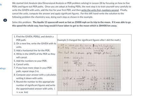 Solved We Started Unit Analysis Aka Dimensional Analysis Or