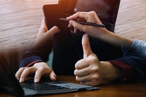 Premium Photo Document Businessman Working Modern Computer Document