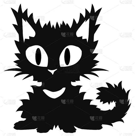 黑猫毛绒绒的小猫