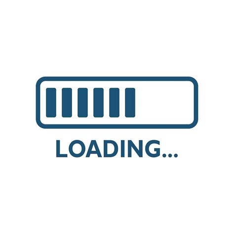 Premium Vector Loading Bar Icon In Flat Style Progress Indicator