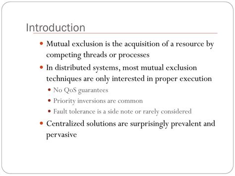 PPT QoS Enabled Tree Based Distributed Mutexes For Clouds PowerPoint