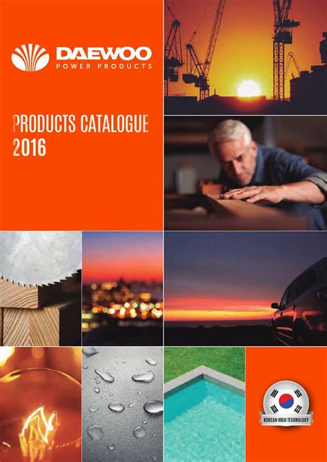 Daewoo Products Catalogue 2016 by DAEWOO Power Products - Issuu