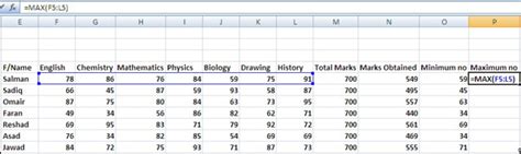 Make A Result Sheet In Excel 2007
