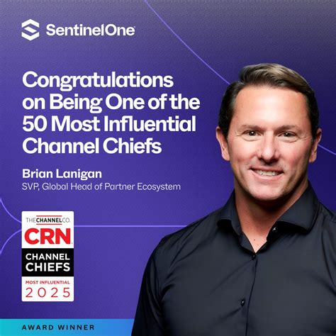 Sentinelone On Linkedin 🏆 Congratulations To Brian Lanigan Our Senior Vice President And