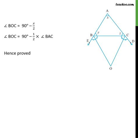 Question Sides AB AC Of ABC Are Produced To Points E D