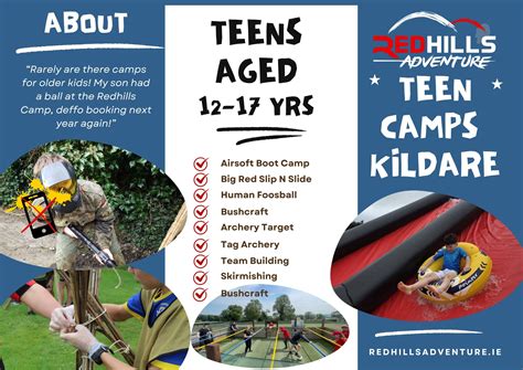 Teen Summer Bootcamp Redhills Adventure Kildare Ireland