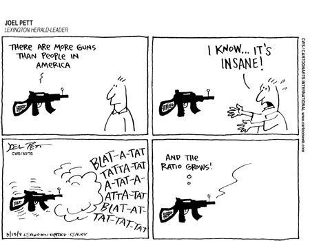 The Frustrated Teacher Monday Cartoon Fun Gun Control Edition