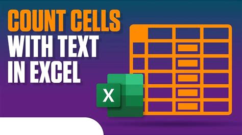 Count Cells With Text In Excel A Step By Step Guide