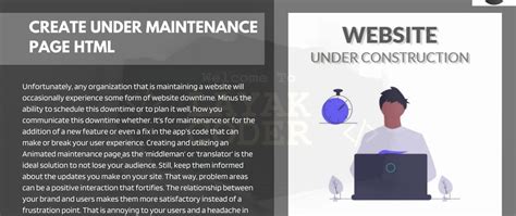 Designing A Delightful Under Maintenance Page Html And Css Dev Community