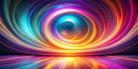 Abstract Swirling Vibrant Colors Create A Dynamic Energy Vortex Generative Ai Stock