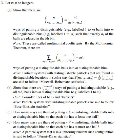 Solved 3 Let M N Be Integers A Show That There Are N Chegg Com