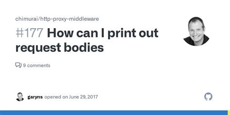 How Can I Print Out Request Bodies · Issue 177 · Chimurai Proxy Middleware · Github
