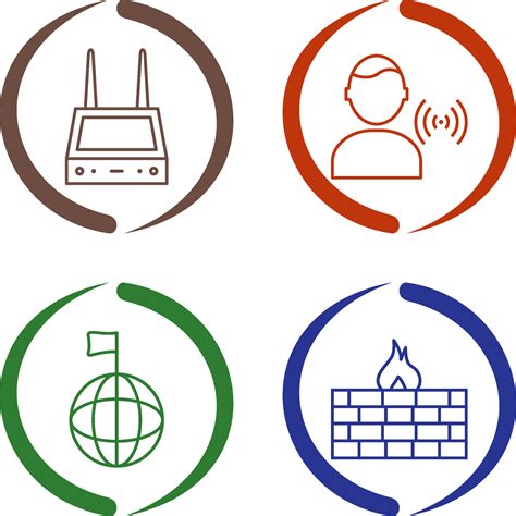 Router And Signal Icon 44703819 Vector Art At Vecteezy