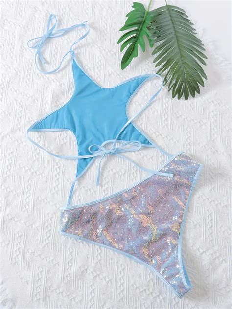 Plus Size Sexy Bodysuit Womens Plus Sequin Star Patterned Temu