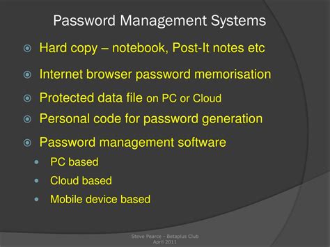 Ppt First Thoughts On Password Management Powerpoint Presentation Free Download Id1521768