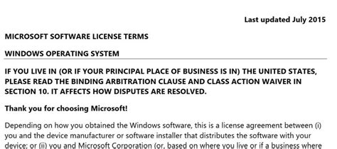 Microsoft Releases New License Terms For Windows 10 Biggest Surprise No Gotchas ZDNet