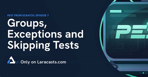 Groups Exceptions And Skipping Tests