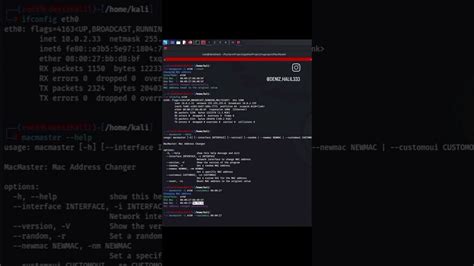 dance with your mac address with the tool called macmaster cybersecurity kali networksecurity