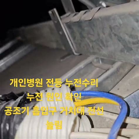 개인병원 전등 누전 수리 누전 원인 확인 Youtube