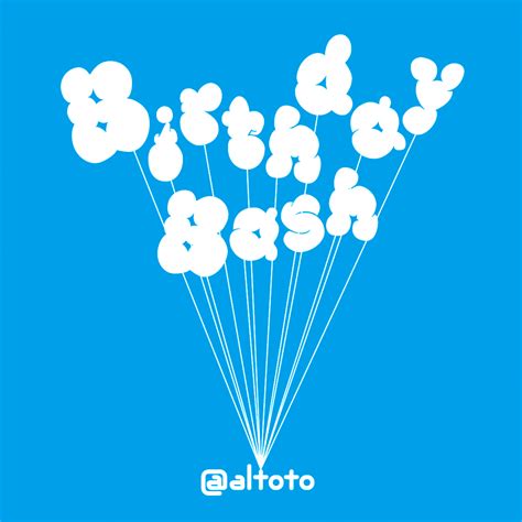 Graphic Manipulator Birthday Bash “birthday Bash Logo”