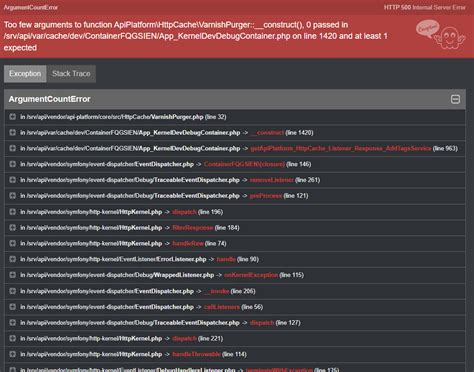 Varnishpurger Error On V31 310 And 311 · Issue 5382 · Api Platformcore · Github