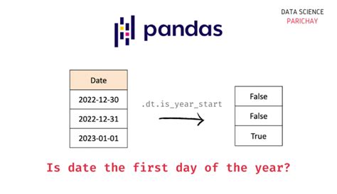 Pandas Check If Date Is The First Day Of A Year Data Science Parichay