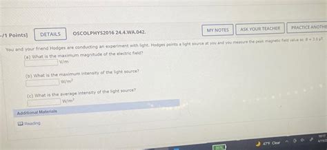 Solved My Notes Ask Your Teacher Practice Anothe 1 Points]