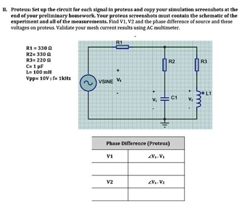 II Proteus Set Up The Circuit For Each Signal In Proteus And Copy Your Simulation Screenshots
