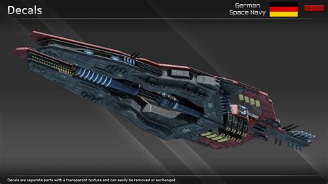 3d Model Gsn Deutschland Class Siege Dreadnought Vr Ar Low Poly Cgtrader