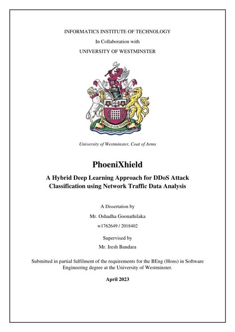 Pdf A Hybrid Deep Learning Approach For Ddos Attack Classification