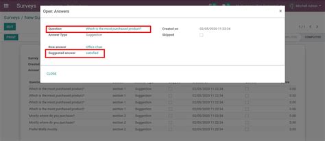 Survey Management In Odoo