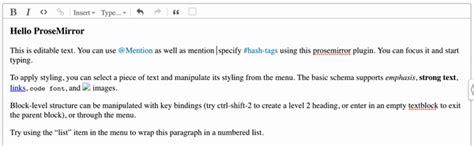 Prosemirror Mentions Npm