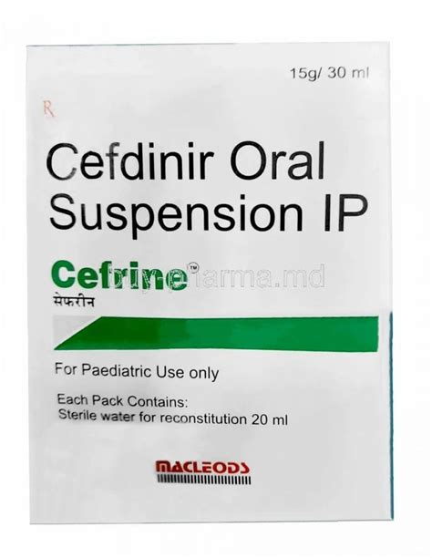 Cefrine Cefdinir Oral Suspension Packaging Size 30 Ml At ₹ 199pack