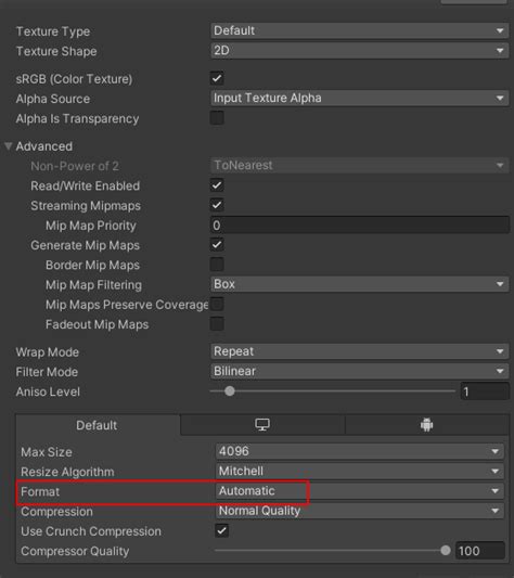 如何用代码控制texture2d文件的format属性 技术问答 Unity官方开发者社区