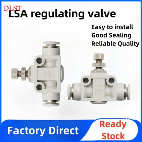 Lsa Pipe Throttle Valve Speed Regulating Valve PA SA Regulating Valve Mm Quick Plug
