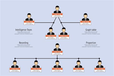 Premium Vector Organization Chart Infographics