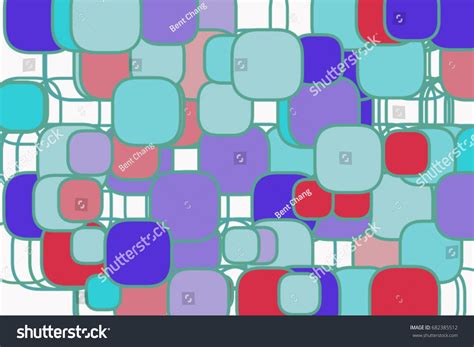 Shape Mixed Abstract Background Pattern Vector Stock Vector Royalty Free 682385512 Shutterstock