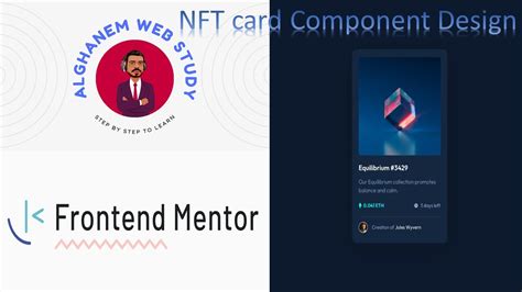 Frontend Mentor Challenges Nft Preview Card Component Youtube