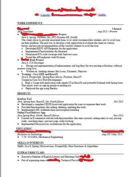 What Is Wrong With My Resume Rdevelopersindia