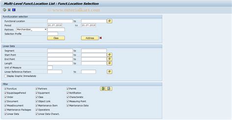 IL SAP Tcode Funct Location List Multi Level
