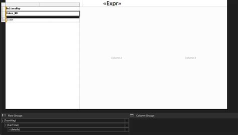 how do i create an c rdlc report in a two column format and separate