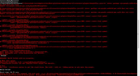 Cordova Google Play Services Error While Building Ionic Android App