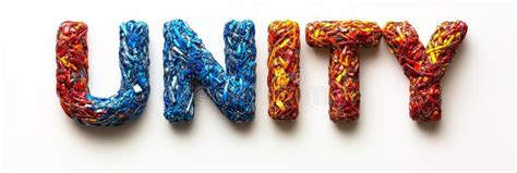 Vibrant Unity Word Art Composed Of Colorful Interlocking Rings Isolated Vibrant Unity Word Art Composed Of Colorful Interlocking Rings Isolated