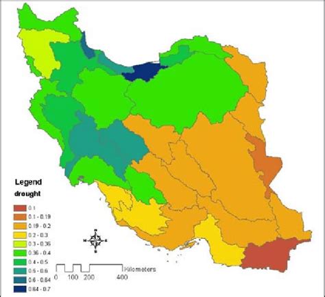 Hydrological Drought Index In Different Basins Of Iran 01 Represents