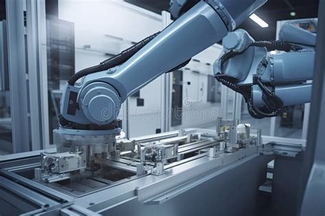 Industrial Machine Robot Smart Modern Factory Automation Using